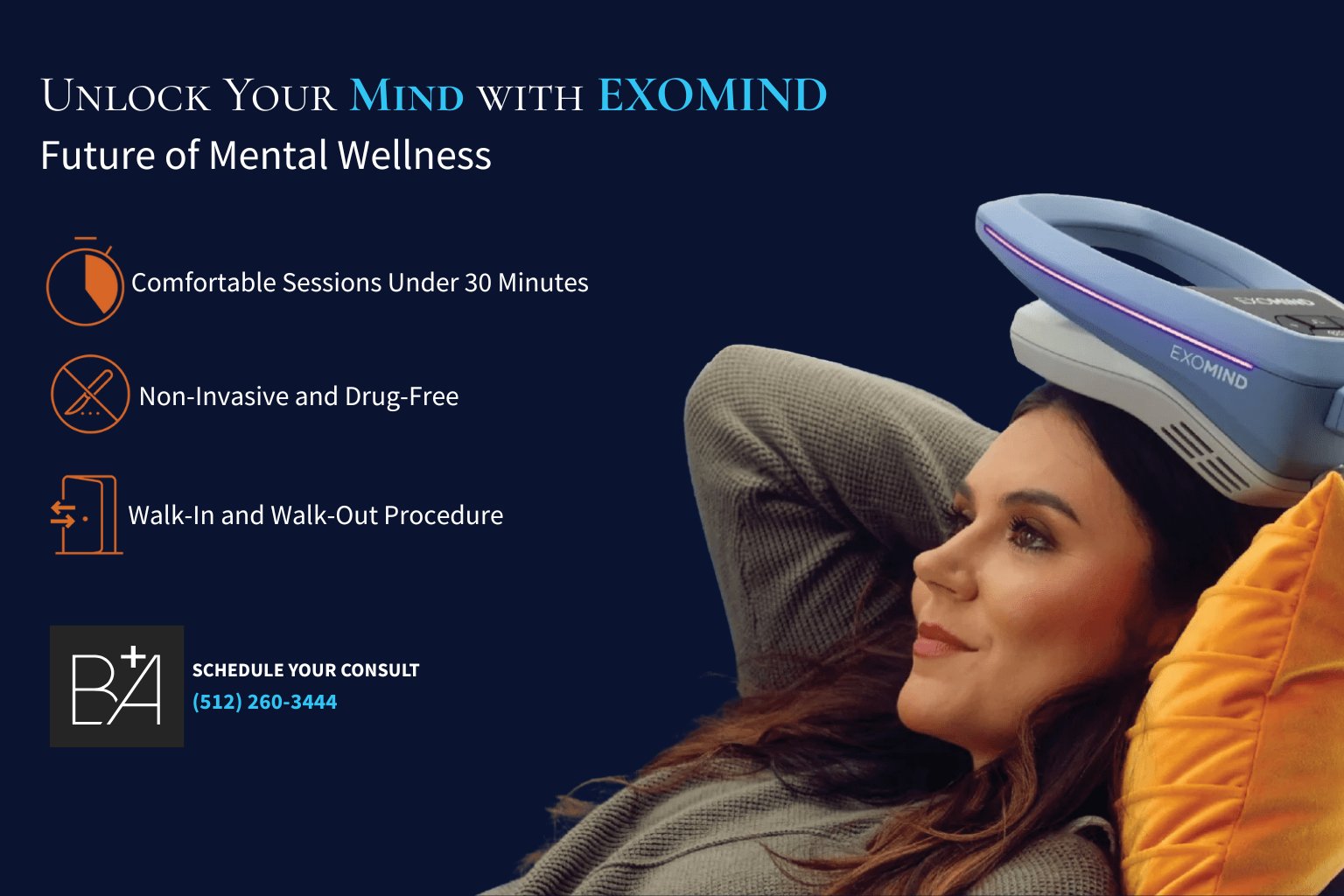 EXOMIND Therapy for Mood, Focus & Energy | B+A Medical Center